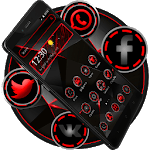 Download Dark Red Black Tech Theme for PC / Windows / Computer