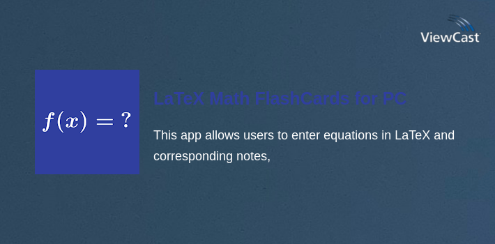 Download LaTeX Math FlashCards for PC / Windows / Computer